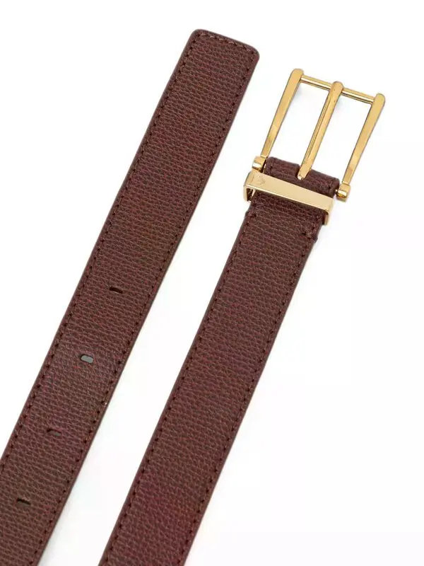 Emporio Armani Textured-finish Buckle-fastening Belt - Red