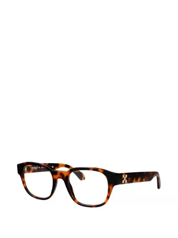Off-White Tortoiseshell-effect Square-frame Glasses