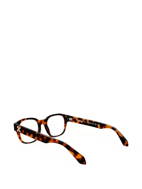 Off-White Tortoiseshell-effect Square-frame Glasses