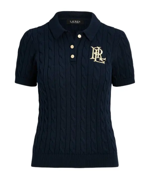 Ralph Lauren Logo Short-sleeved Knit Sweater