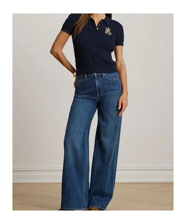 Ralph Lauren Logo Short-sleeved Knit Sweater