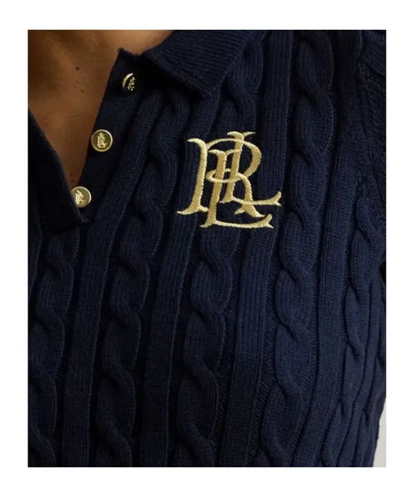 Ralph Lauren Logo Short-sleeved Knit Sweater