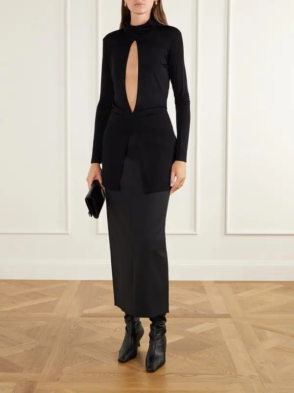 Tove Gitta Cut-out Jersey Blouse