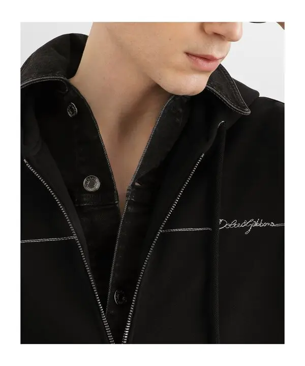 Dolce & Gabbana Dolce Gabbana Logo Embroidered Hoodie