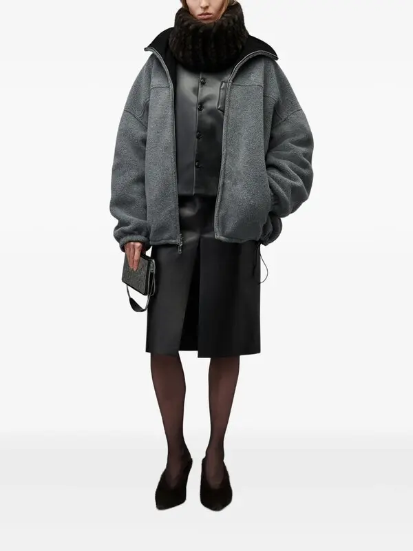 Alexander Wang Reversible Funnel Track Jacket - Dark Gray