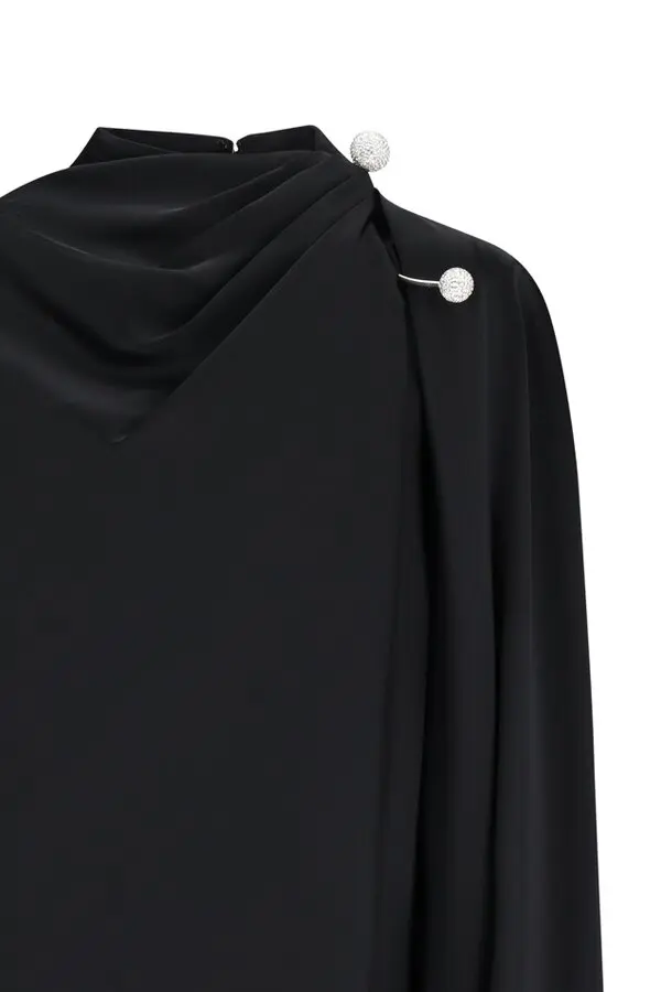 Giuseppe Di Morabito Draped Crystal-embellished Mini Dress