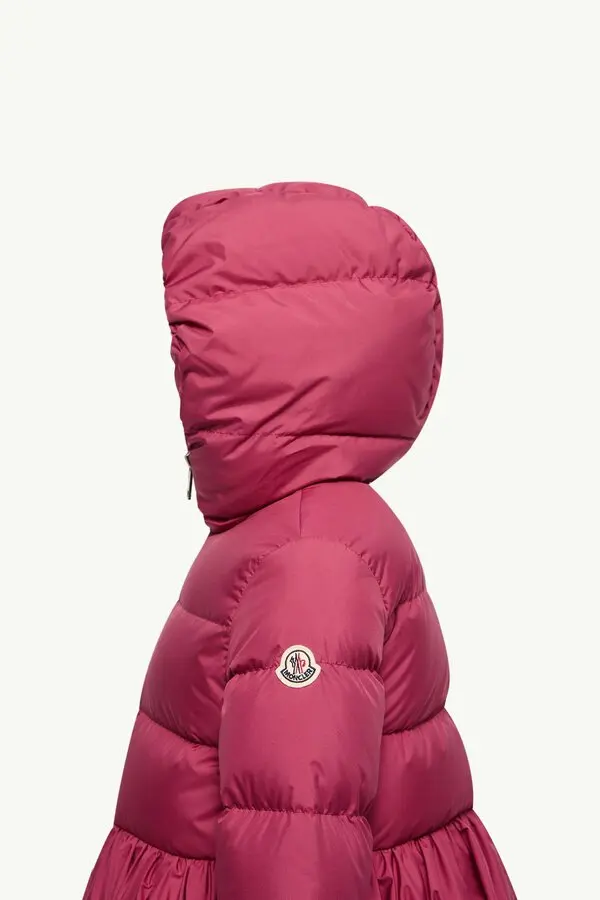 Moncler Elizaveta Hooded Down Jacket - Raspberry Pink