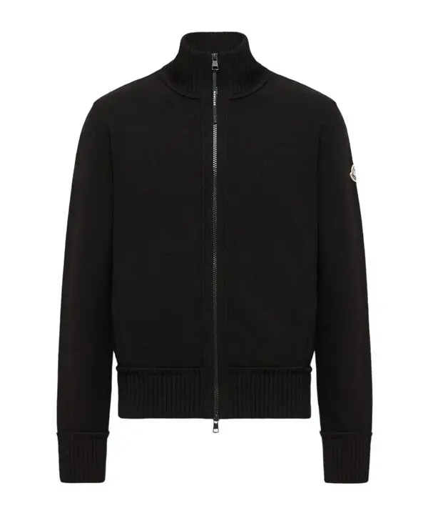 Moncler Cashmere Wool Zip-up Cardigan