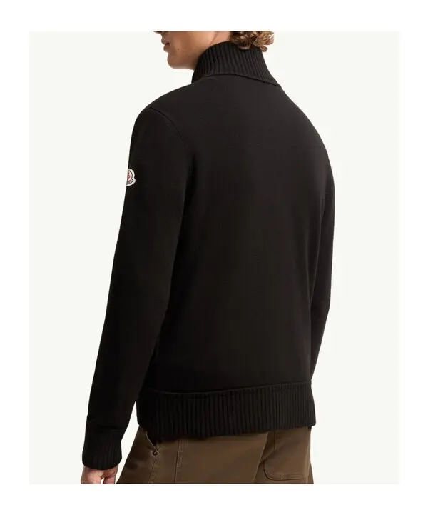 Moncler Cashmere Wool Zip-up Cardigan