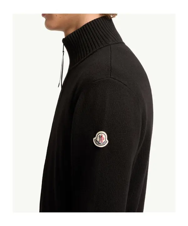 Moncler Cashmere Wool Zip-up Cardigan