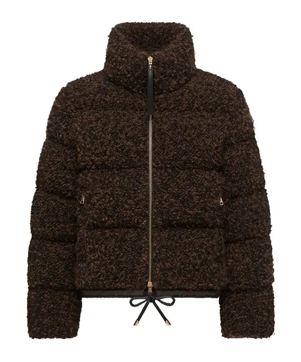 Moncler Trascendance Tweed Short Down Jacket