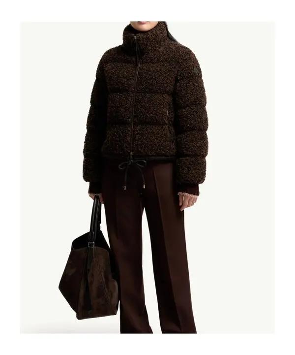 Moncler Trascendance Tweed Short Down Jacket