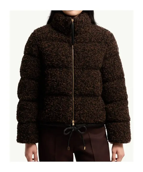 Moncler Trascendance Tweed Short Down Jacket