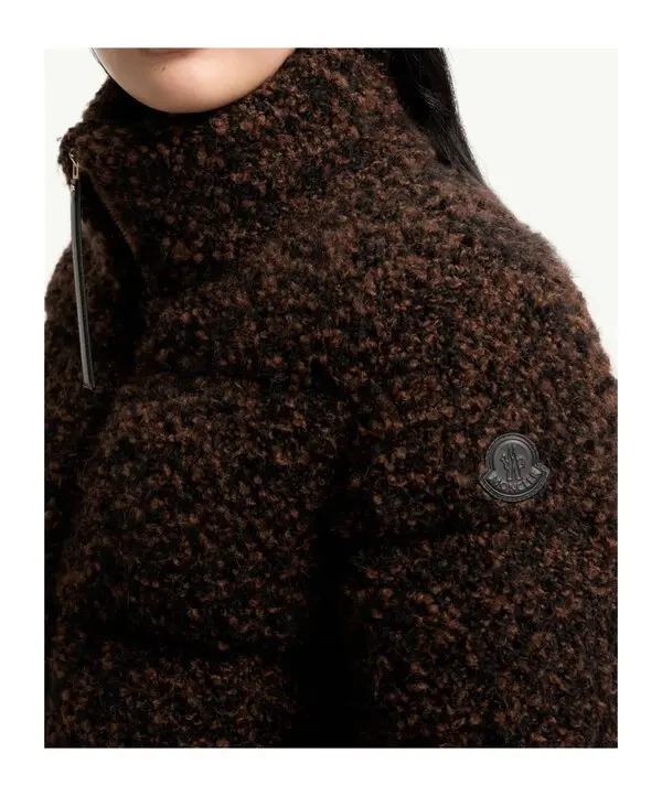 Moncler Trascendance Tweed Short Down Jacket