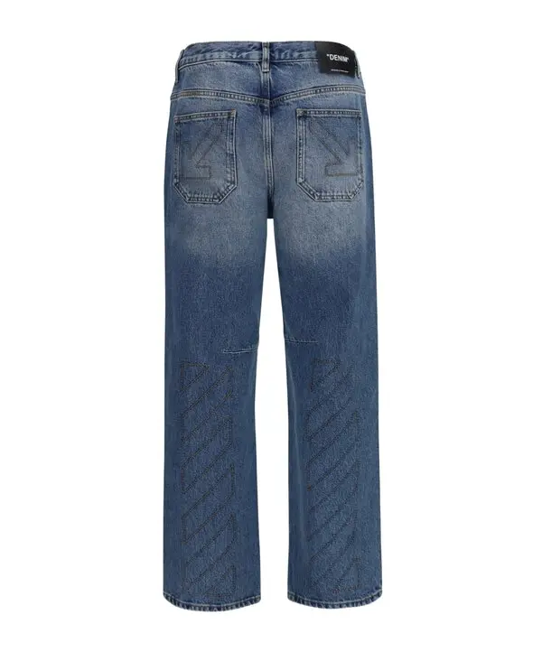 Off-White Half Arrow Straight Leg Jeans