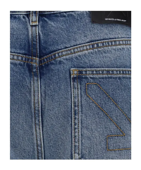Off-White Half Arrow Straight Leg Jeans