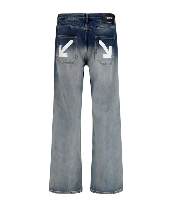 Off-White Half Arrow Straight Leg Jeans