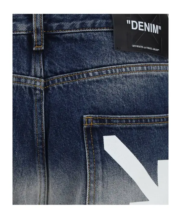 Off-White Half Arrow Straight Leg Jeans
