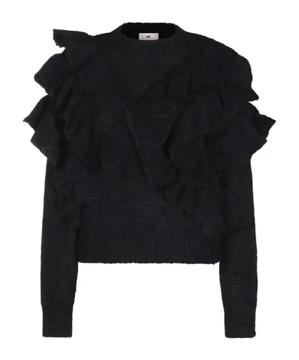 Elisabetta Franchi Knit Ruffled Jumper
