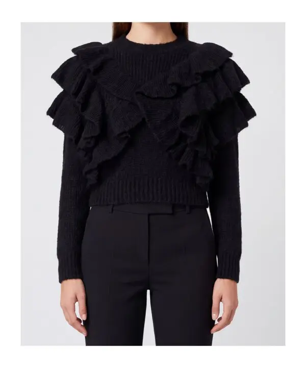 Elisabetta Franchi Knit Ruffled Jumper