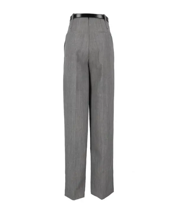 Elisabetta Franchi Belted Pleated Tailored Trousers