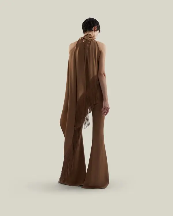 TALLER MARMO Fringed Atlas Blouse
