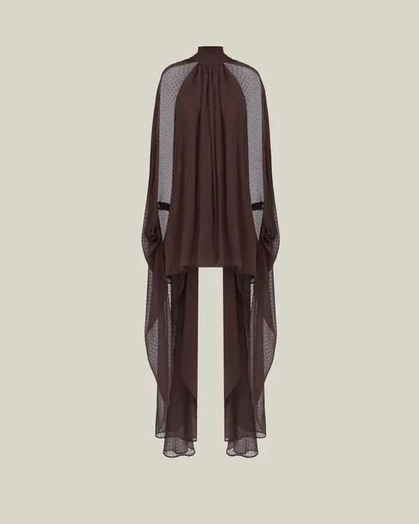 TALLER MARMO Mini Eterea Dress - Chocolate