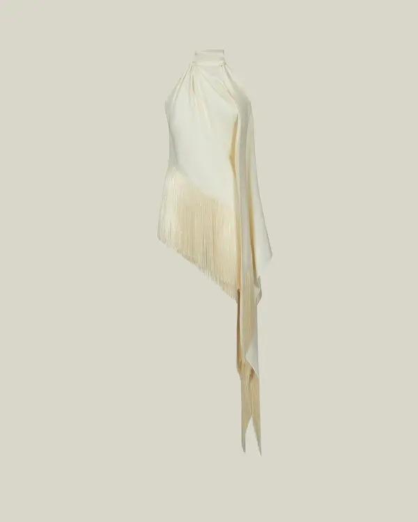 TALLER MARMO Fringed Atlas Blouse