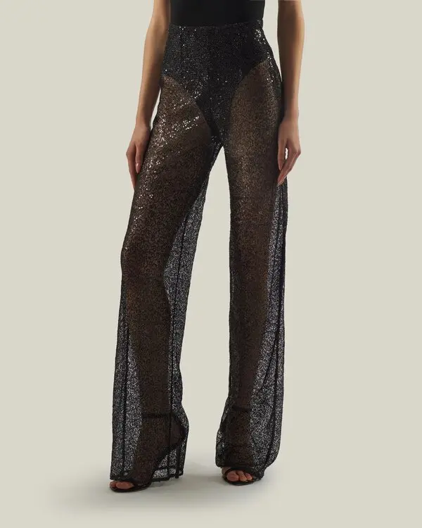 TALLER MARMO Marlene Disco Pants - Black