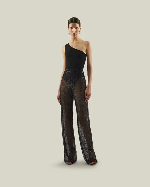 TALLER MARMO Marlene Disco Pants - Black