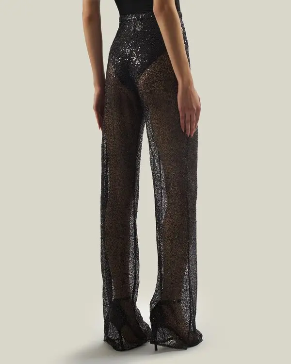 TALLER MARMO Marlene Disco Pants - Black