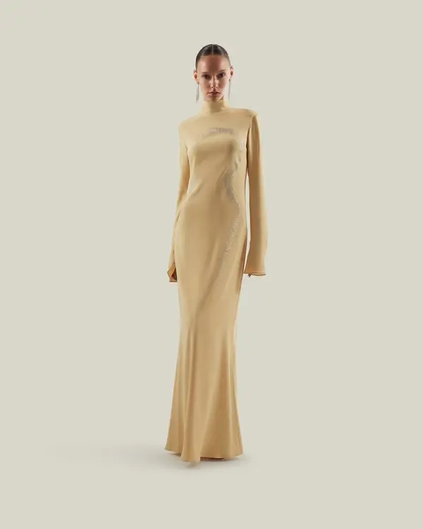 TALLER MARMO Ziegfeld Dress - Pergamena