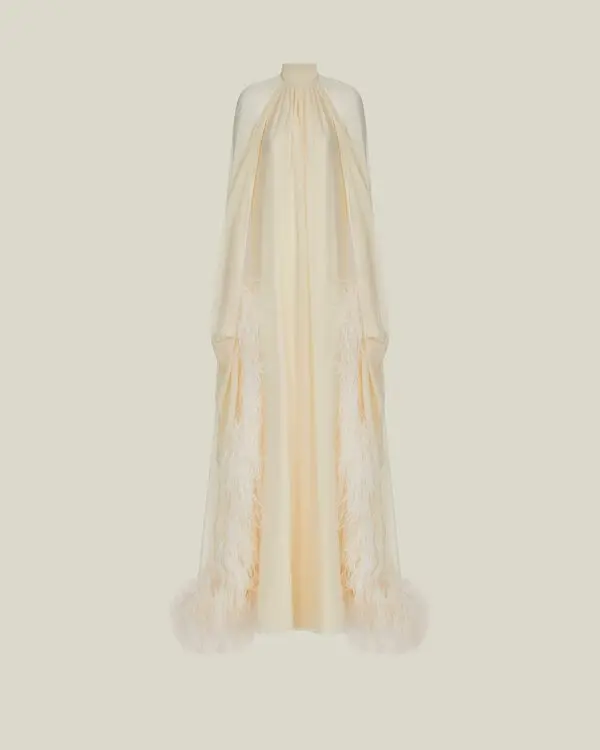 TALLER MARMO Feathered Eterea Gown