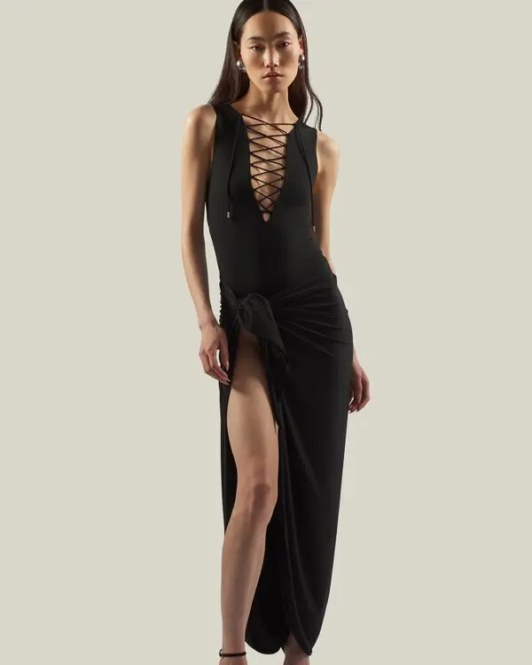 TALLER MARMO Grand Sahara Swimsuit - Black