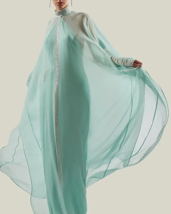 TALLER MARMO Parthenon Kaftan - Acqua