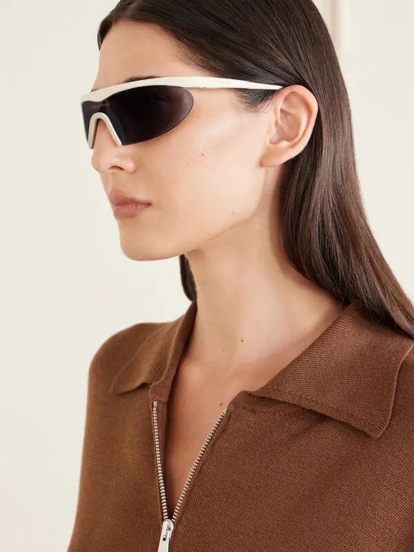 DISTRICT VISION Koharu Semi-rimless D-frame Polycarbonate Sunglasses