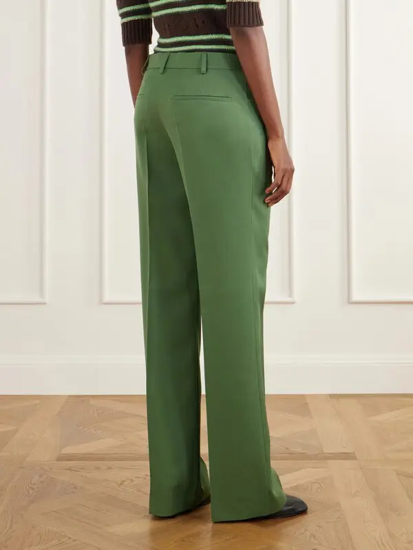 Marni Wool-gabardine Low-rise Straight-leg Pants