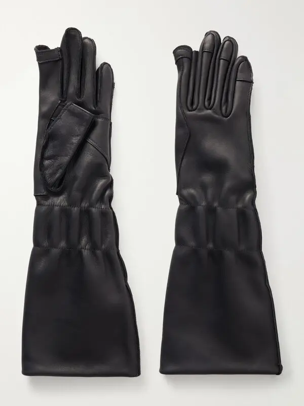Rick Owens Leather Gloves - Black