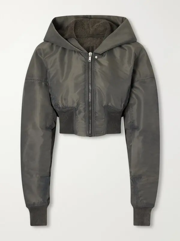 Rick Owens Padded Shell Bomber Jacket - Gray