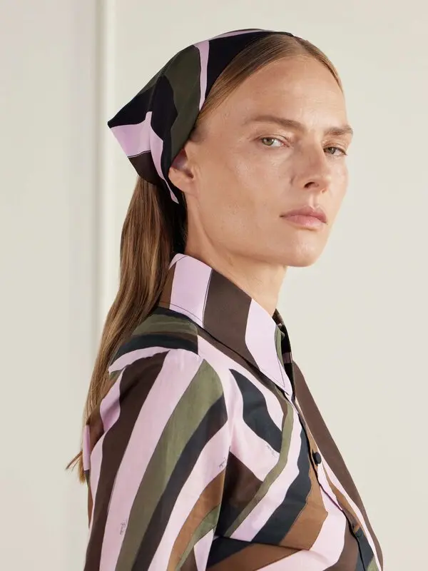 Emilio Pucci Printed Silk-twill Bandana - Multi