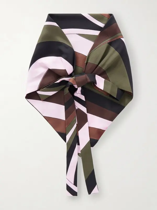 Emilio Pucci Printed Silk-twill Bandana - Multi