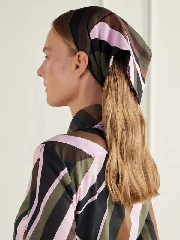Emilio Pucci Printed Silk-twill Bandana - Multi