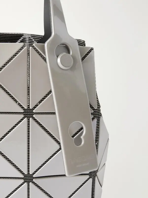 Issey Miyake Carat Mini Glossed Top-handle Bag - Gray