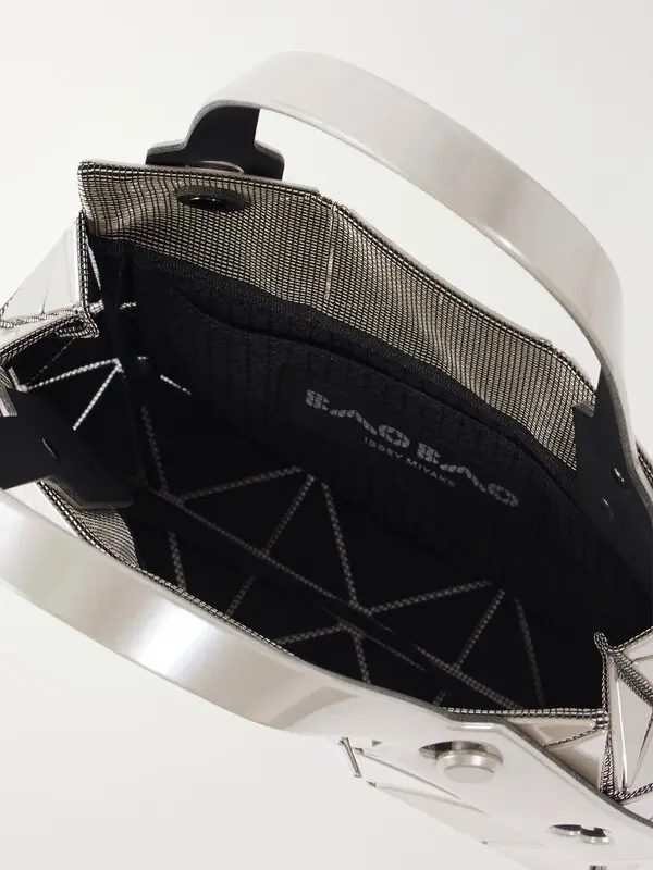 Issey Miyake Carat Mini Glossed Top-handle Bag - Gray
