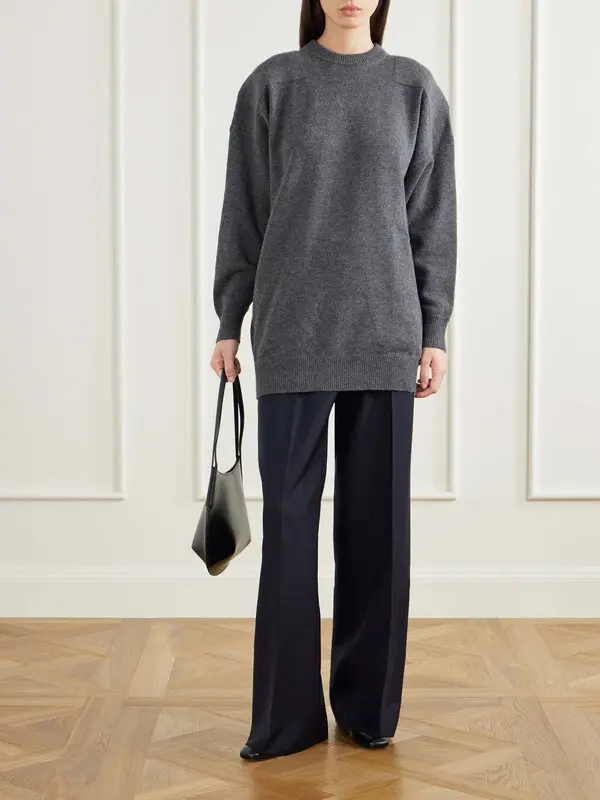 JIL SANDER Padded Wool-blend Sweater