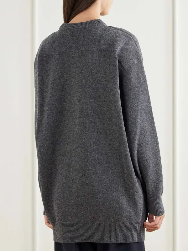 JIL SANDER Padded Wool-blend Sweater