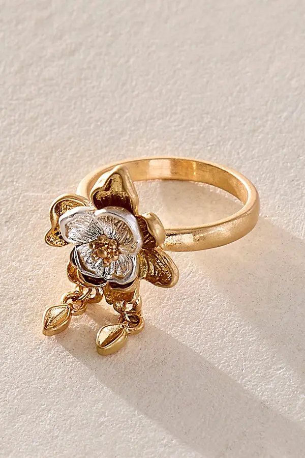 Free People Fiore Plated Ring