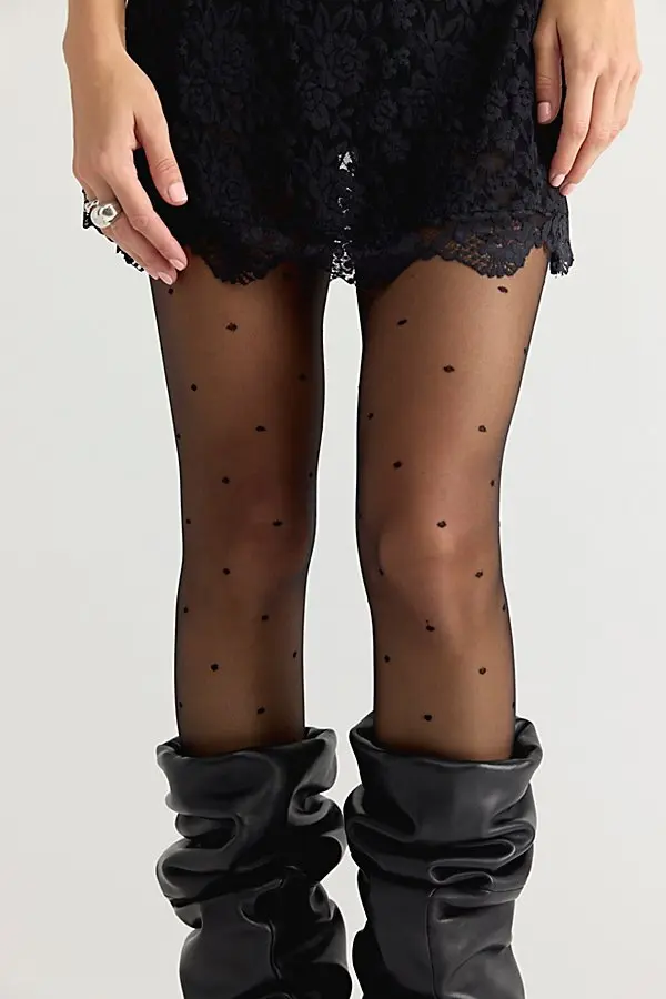 HIGH HEEL JUNGLE Le Dot Sheer Tights