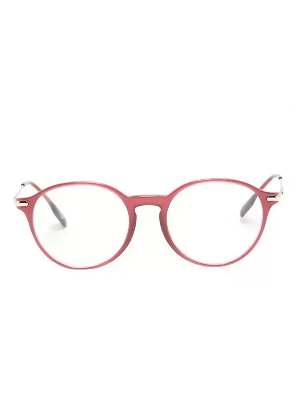 Burberry Round-frame Glasses - Red