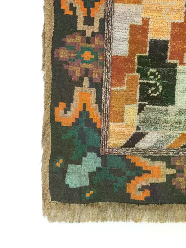 PIERRE-LOUIS MASCIA Printed Frayed Scarf